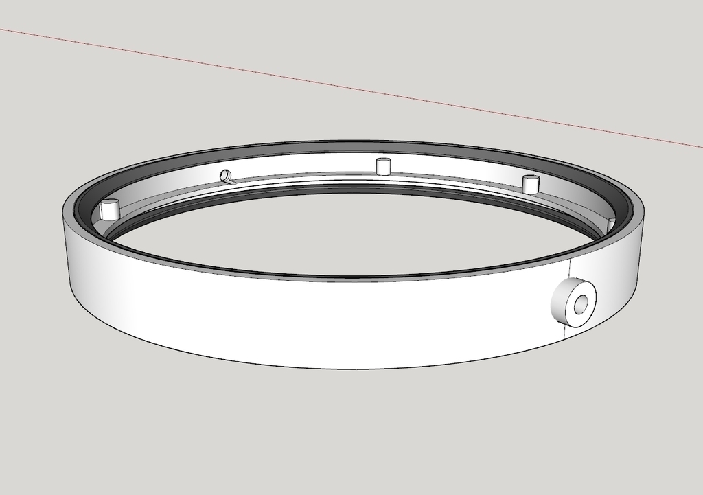Free STL file 118mm Round Make-up Mirror Frame・3D print design to ...