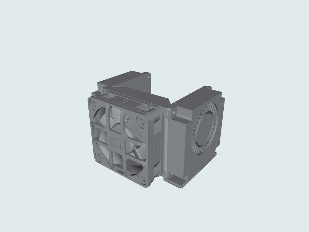 Free STL file Kingroon kp3s dual 4010 blower mod 🔧・3D printable model to download・Cults