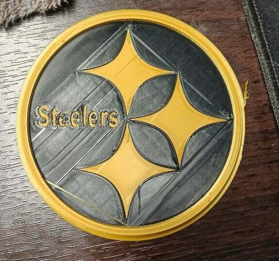 Free STL file Pittsburgh Steelers Coaster・Object to download and to 3D ...