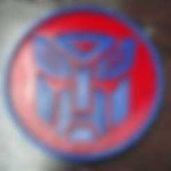 Download free STL file Transformers AutoBot Coaster • 3D printable ...