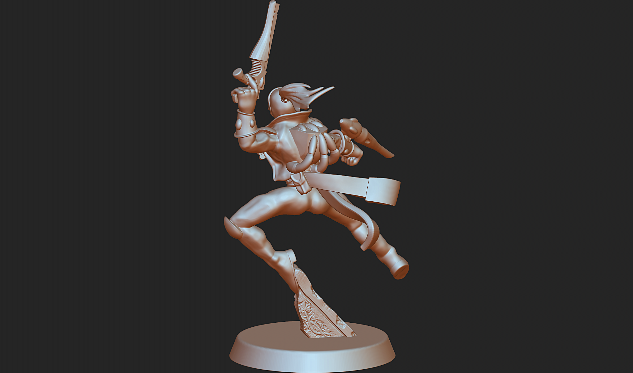 STL file Harlequine Male Squad Combatant Marcus *PRE-SUPPORTED*・Design ...