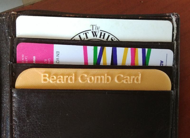 Free STL file Beard Comb Card・3D printable model to download・Cults