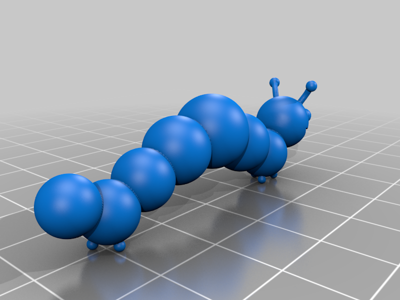 Free 3D file Camp Kessem Mascot Karl the Caterpillar・3D printable ...