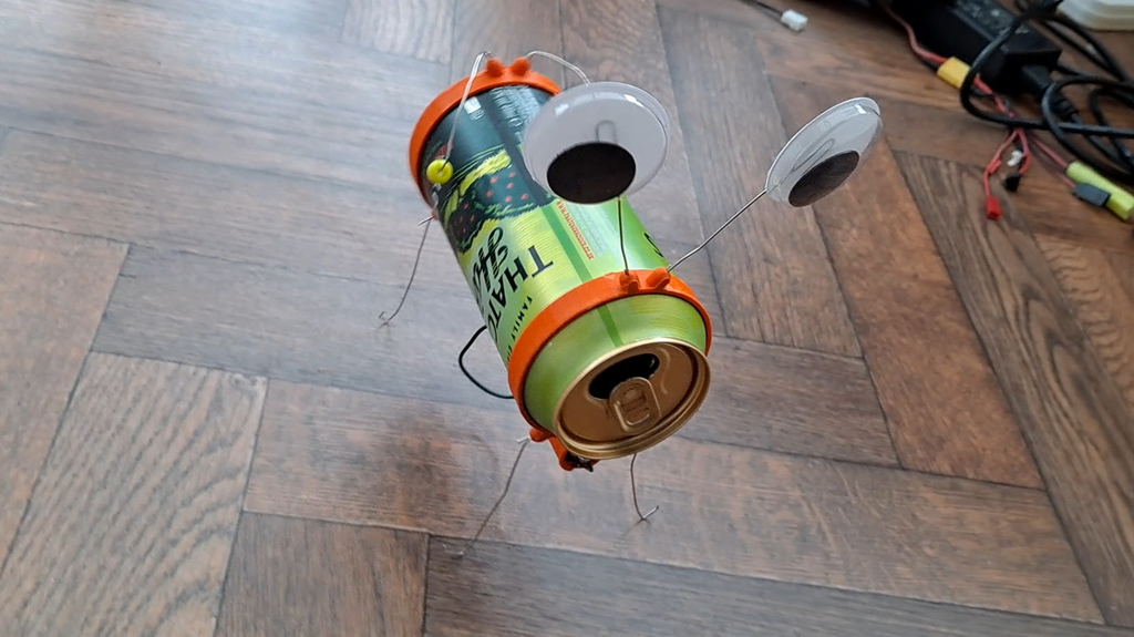 Free 3D file Buzzing Drink Can - Bristle Bot・Template to download and ...