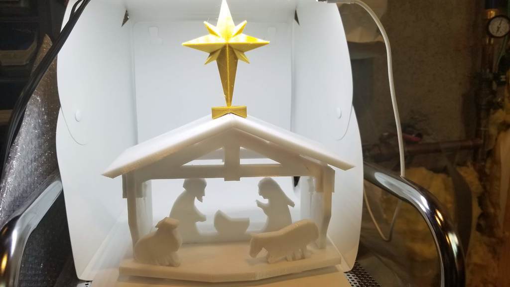 Free STL file Nativity Scene Kit Card Star 🎄・3D print design to ...