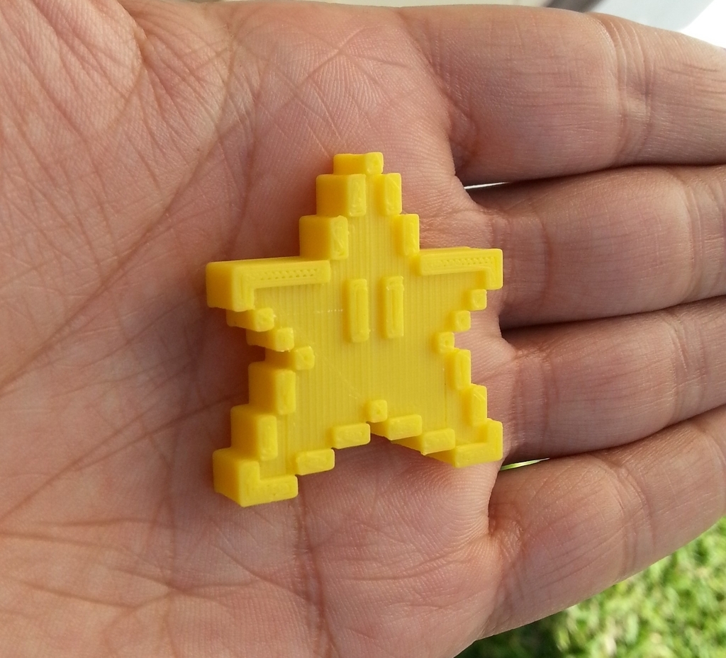 Free 3D file 8-Bit Star Power-Up・3D printing idea to download・Cults