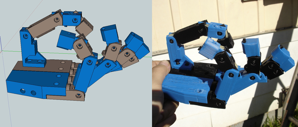 Free 3D file Robotic Hand v3.0 ・3D printer design to download・Cults