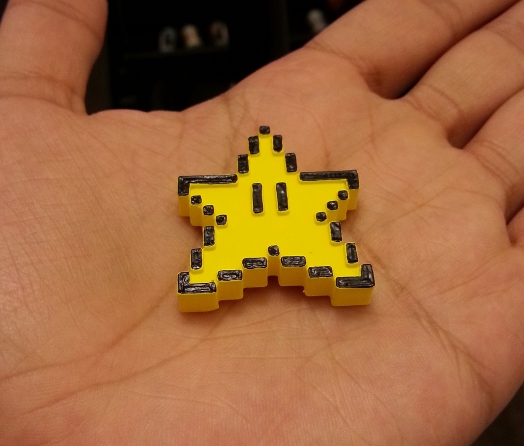 Free 3D file 8-Bit Star Power-Up・3D printing idea to download・Cults