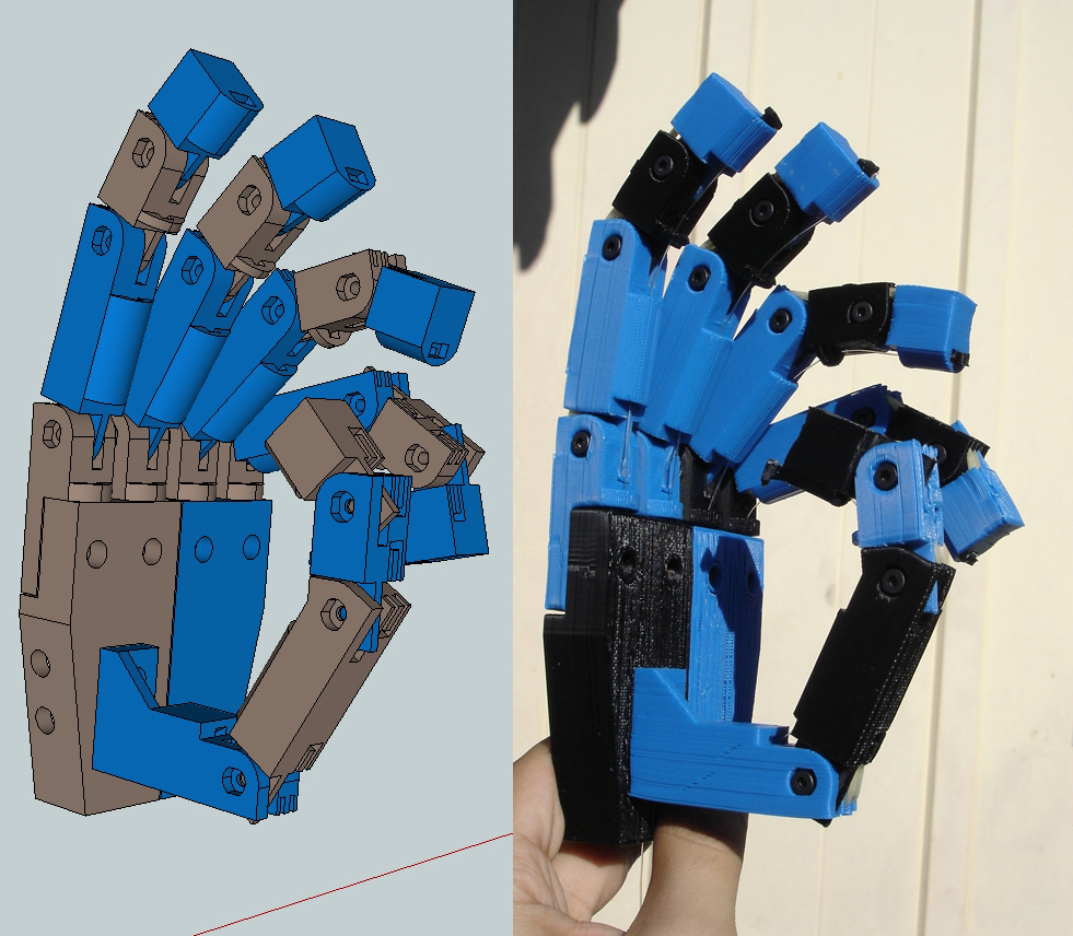 Free 3D file Robotic Hand v3.0 ・3D printer design to download・Cults