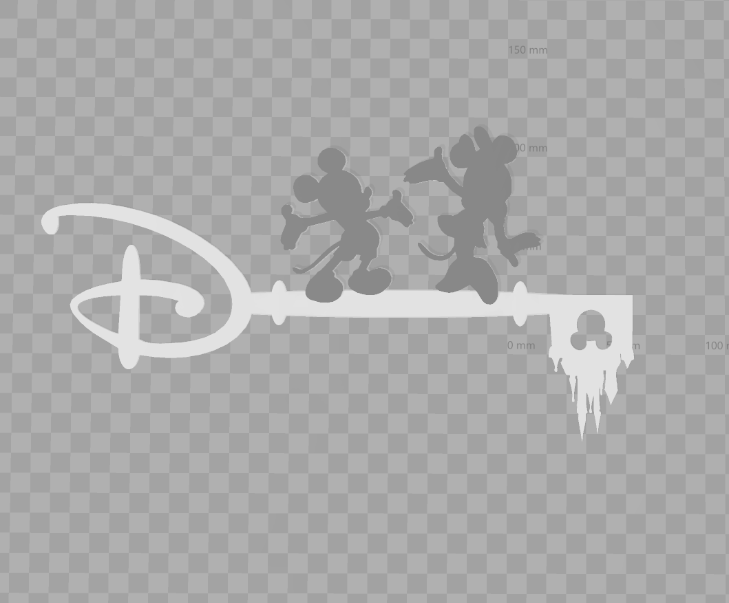STL file key mickey and minnie - key mickey and minnie - disney・3D ...