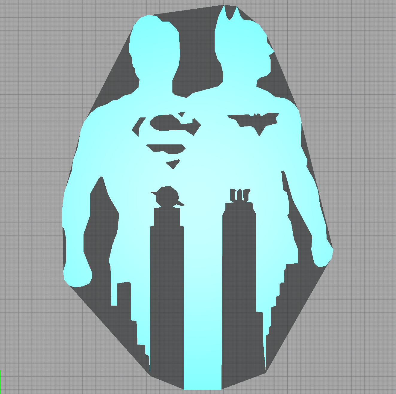 Download STL file batman - superman - dc comics - metropolis - gotham ...