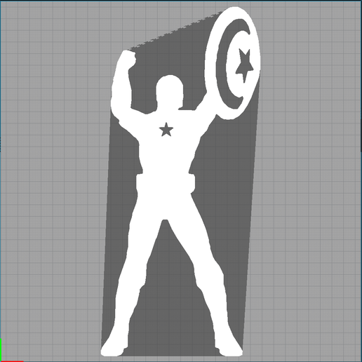 Download STL file captain america - marvel - shield - 2D • 3D print ...