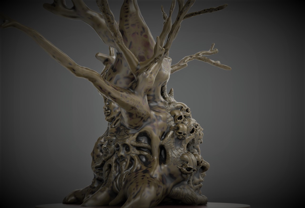 OBJ file Tree of Plague・3D printer model to download・Cults