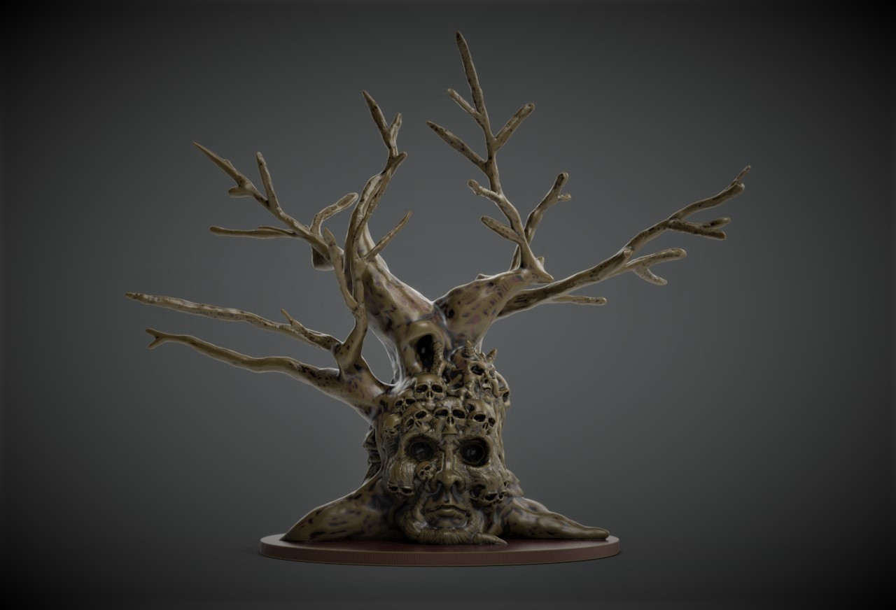 OBJ file Tree of Plague・3D printer model to download・Cults