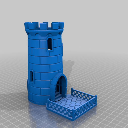 Download free STL file Dice Tower sized for resin printers • Model to ...