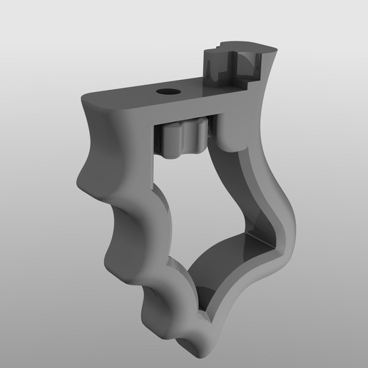 Download free STL file Action camera pistol grip for Sony FDR-X3000 ...