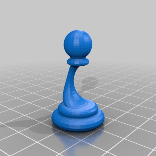 Download free STL Modern Chess Set (low-res): Pawn ・ Cults