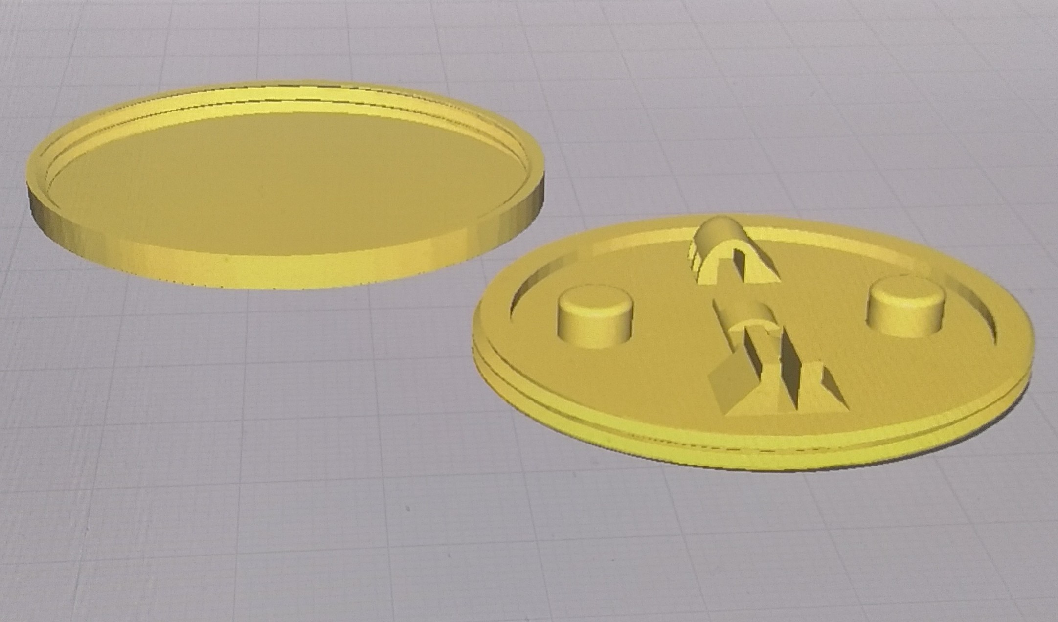 STL file Round badge with a color image. 📛・3D printing template to ...