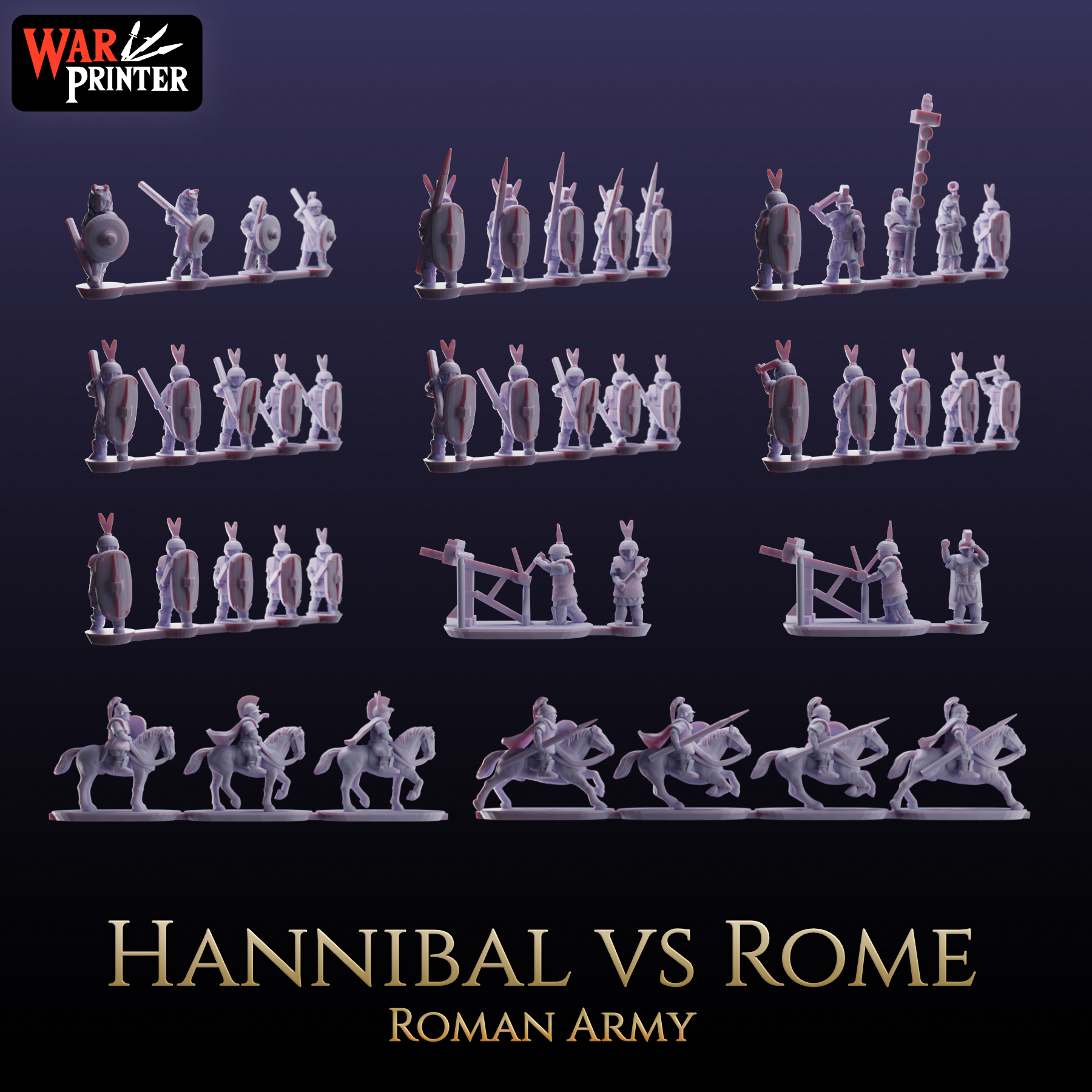 3D file Hannibal vs Rome Complete Range・3D printable design to download ...