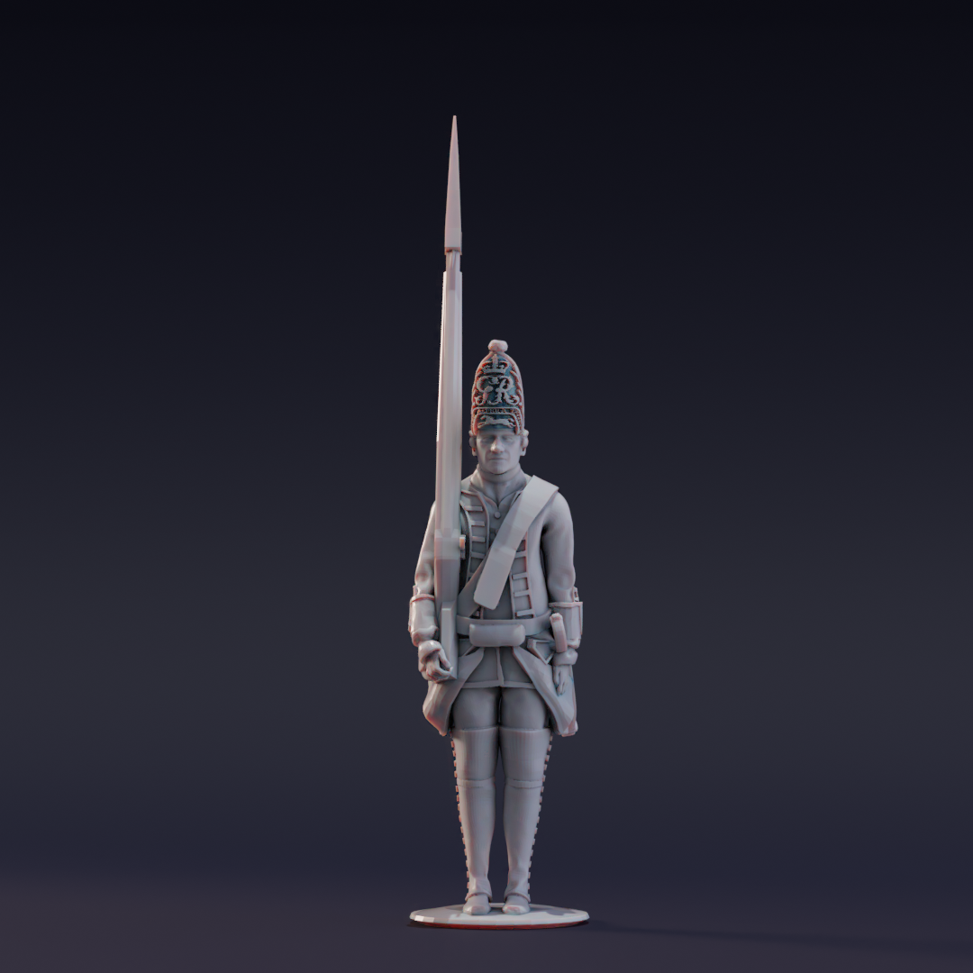 Free STL file Free British Grenadier – Seven Years War – French Indian ...