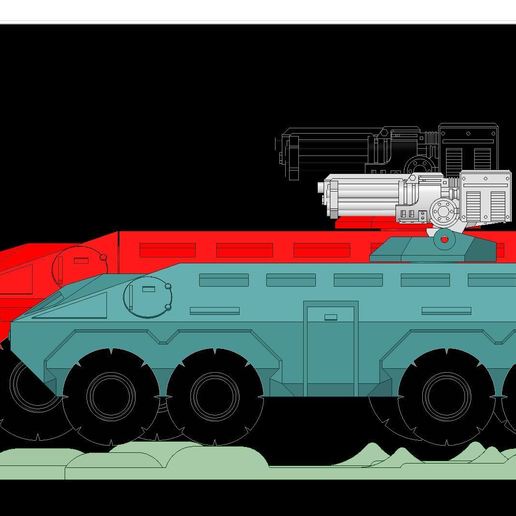 Download free 3D printer designs 1/100 APC V2 ・ Cults
