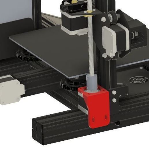 Download free 3D printer model Adjustable Z-motor mount for Ender 3 ...