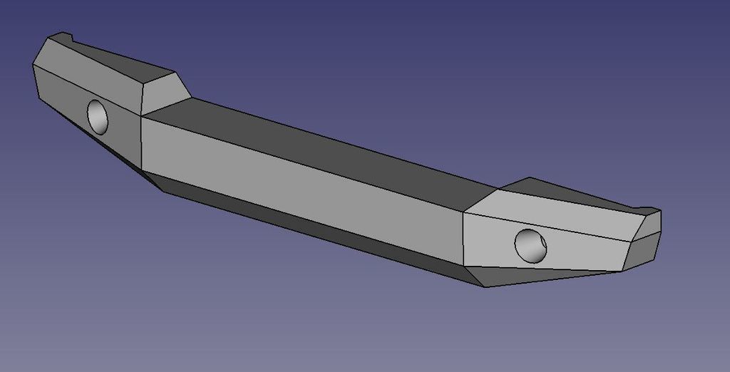 Free STL file Jeep Bumpers (Simple, LED ready) SCX10, Redcat, Clone ...