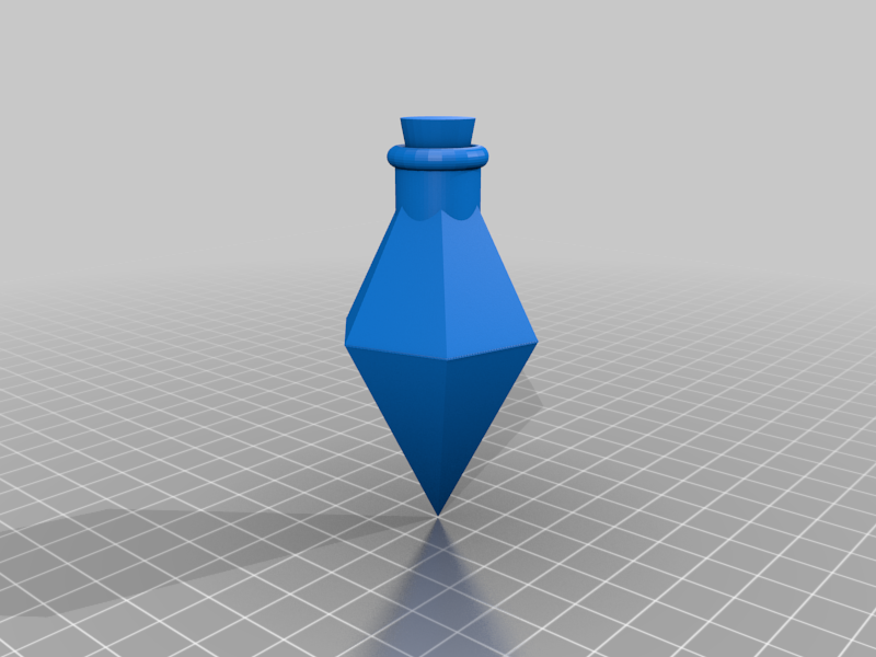 Free STL file Lab material glass bottle, Erlenmeyer.・Object to download ...