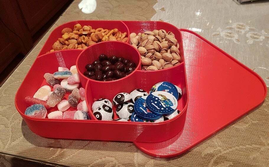 Free STL file Snack Bowl - Snack Tray・3D printable model to download・Cults