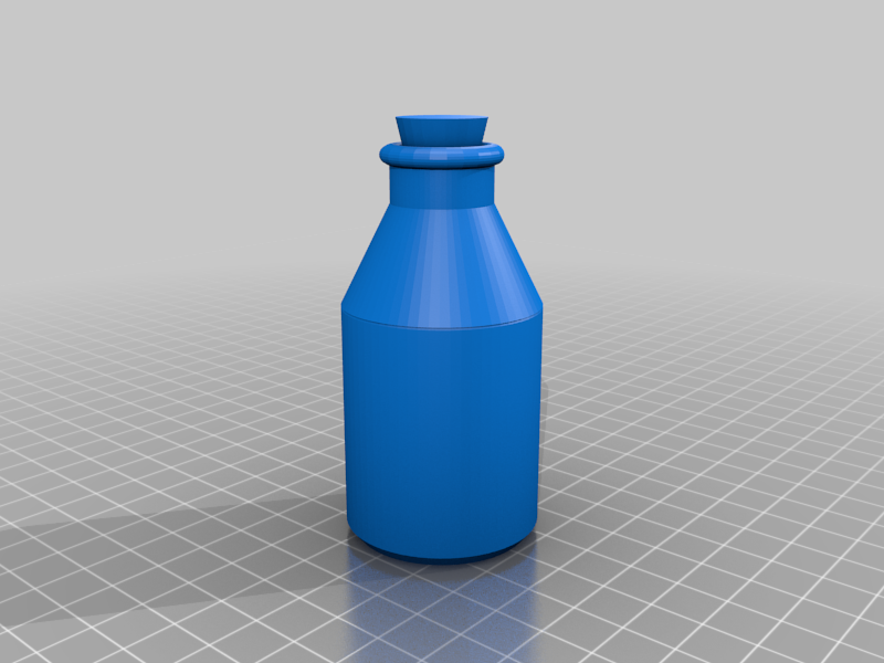 Free STL file Lab material glass bottle, Erlenmeyer.・Object to download ...