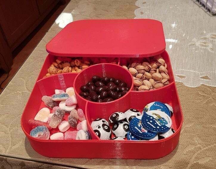 Free STL file Snack Bowl - Snack Tray・3D printable model to download・Cults