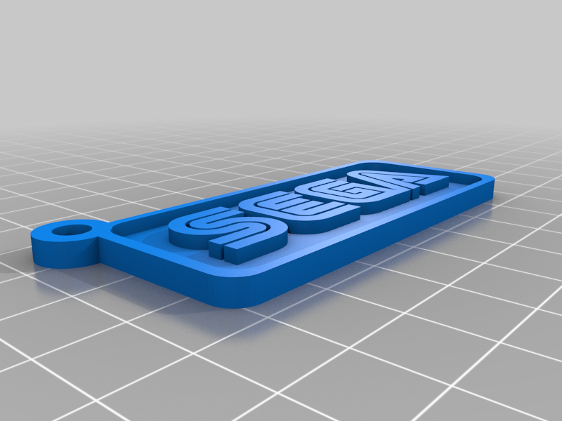 Free STL file SEGA log keychain・3D printing design to download・Cults
