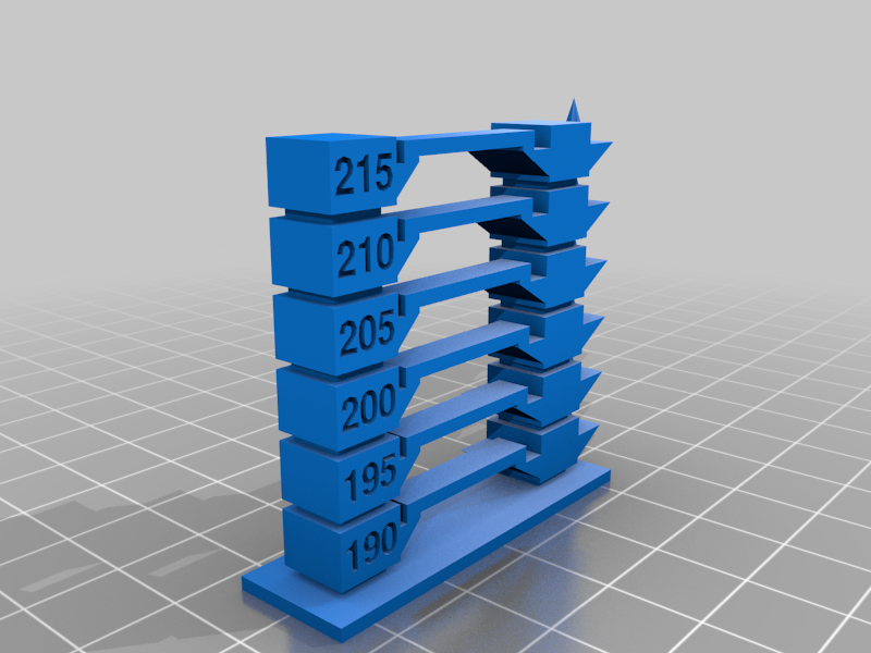 Free STL file My Customized Temperature Tower Version Tower 190 a 215 ...