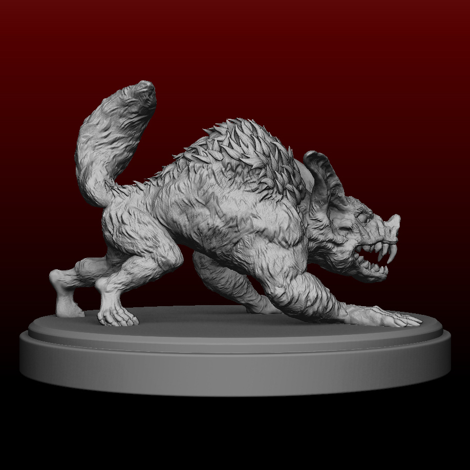 OBJ file Barghest・3D print design to download・Cults