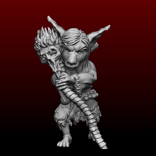 Download OBJ file Goblin shaman ver. 2 • 3D print model ・ Cults