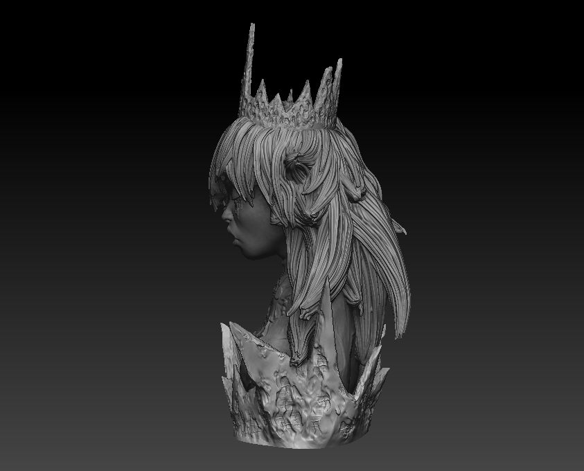 Файл 3D bust of the Princess・Модель для загрузки и 3D-печати・Cults