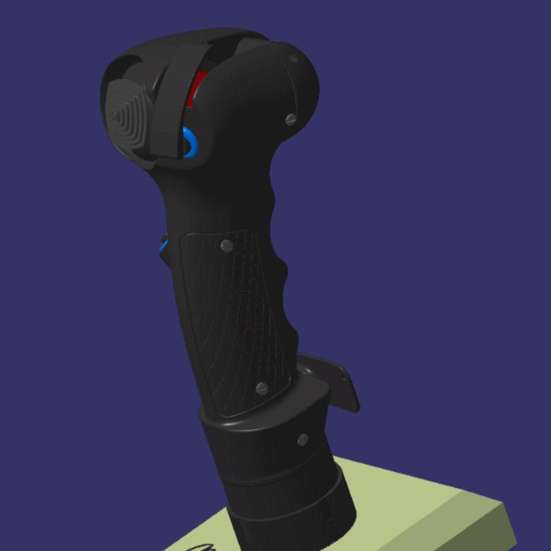 STL file Stick Grip Mirage III (Manche avion)・3D printing design to ...