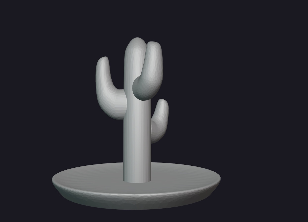 STL file jewelry holder-cactus-stand-organizer・3D printing model to download・Cults