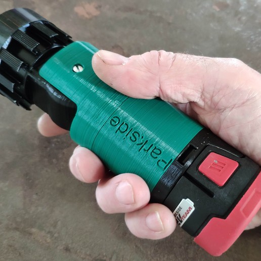 Download STL file parkside X12 Team 12V flashlight USB flashlight ...