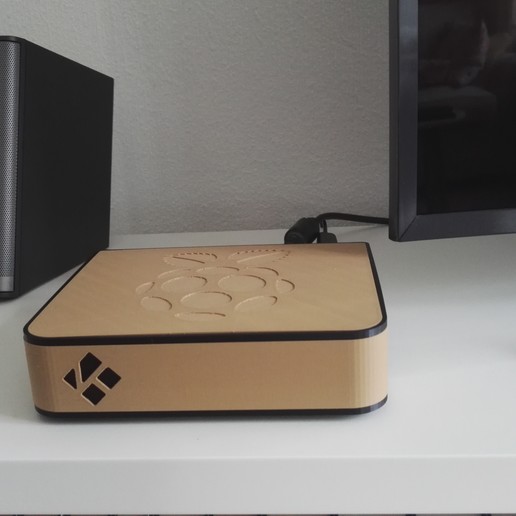 Download STL file Raspberry Pi 3 Kodi Media center case • 3D printer ...