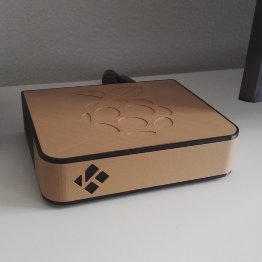 Download STL file Raspberry Pi 3 Kodi Media center case • 3D printer ...
