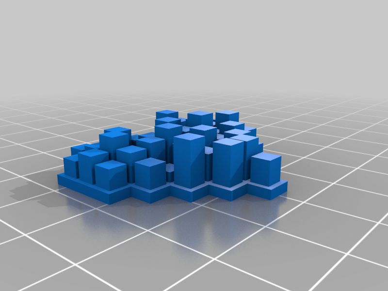 Free 3D file Blocky Heart Full 💜・3D printable design to download・Cults