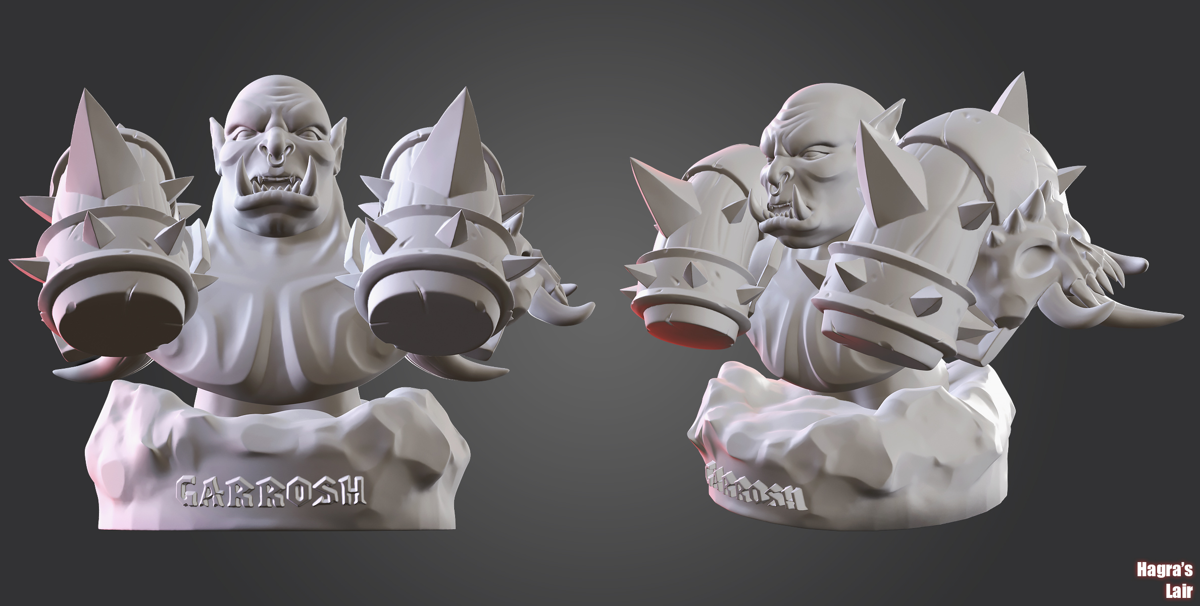 3D file Garrosh Hellscream-World of Warcraft・3D printable model to download・Cults