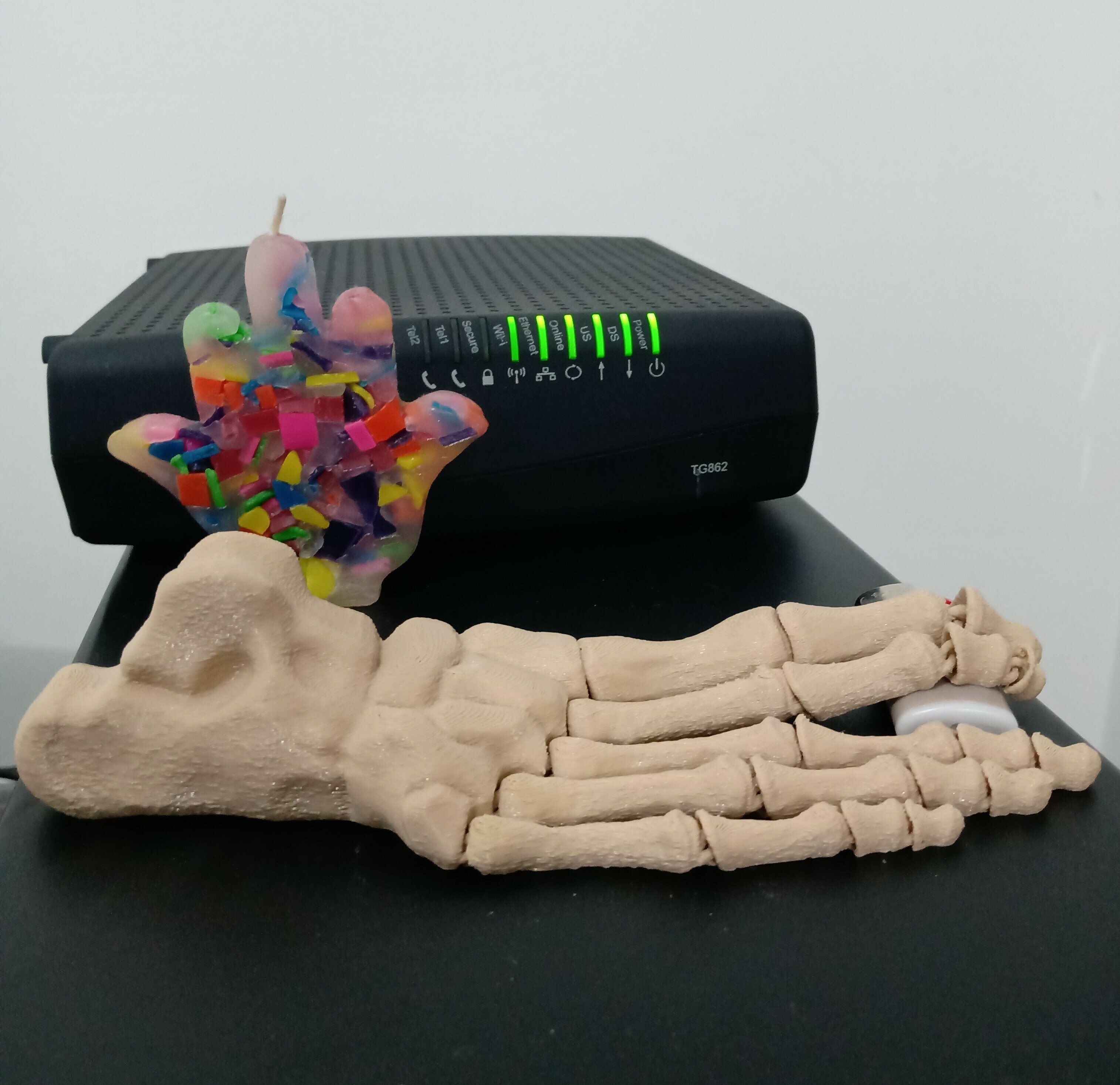 3D file FLEXIBLE SKELETON FOOT, flexible skeleton foot 💀・3D printer ...
