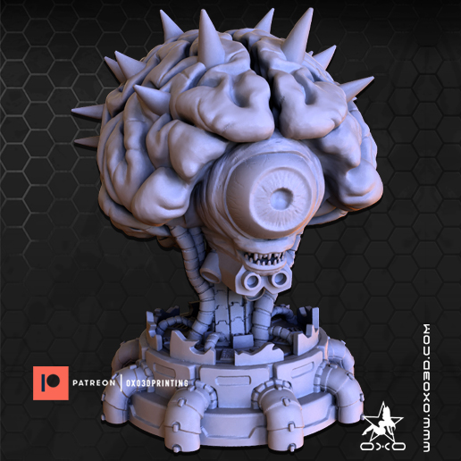 3D file Metroid Mother Brain 🧠・3D printer model to download・Cults
