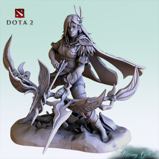 3D file Dota 2 Windranger Arcana 🏹・Design to download and 3D print・Cults