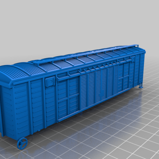 Download free STL file Russian boxcar series 11-270, HO scale • 3D ...
