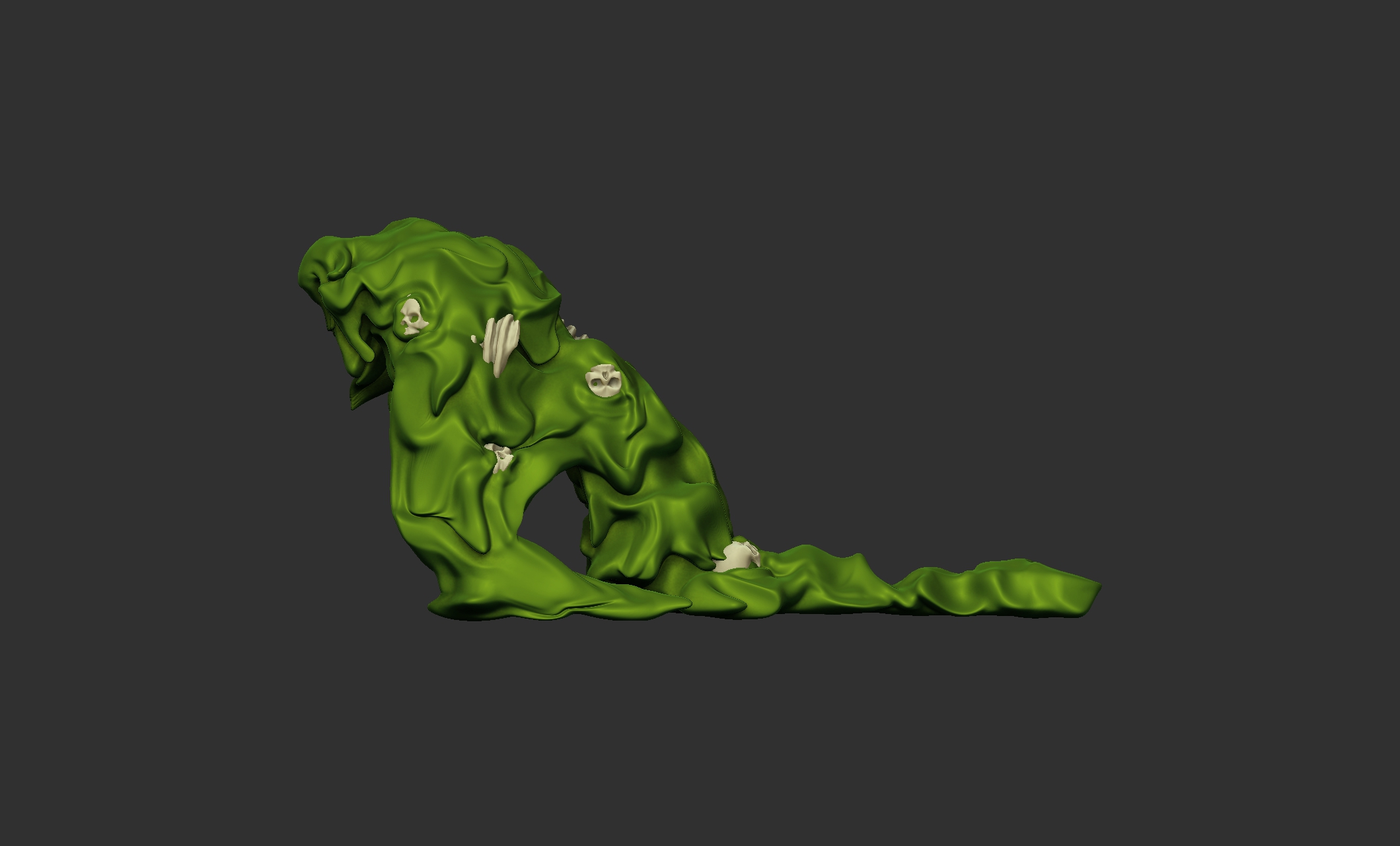 STL file Gelatinous monster / Dnd / Pathfinder Miniature・3D print ...