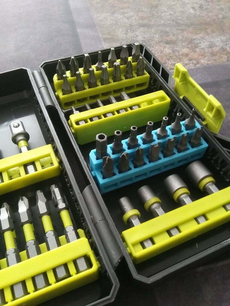 Free STL file Ryobi Driving Kit Drive Bit Extra Rack 🔧・3D print design ...