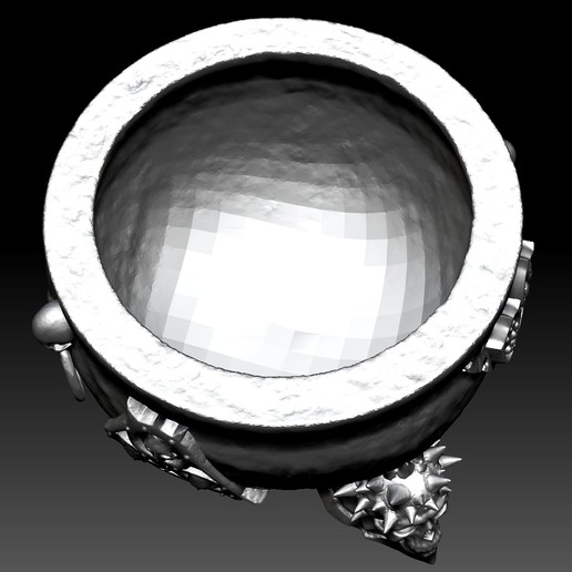 Download STL file Plague deamon cauldron • Template to 3D print ・ Cults
